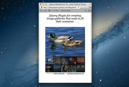 レスポンシブなサムネイル付きのイメージギャラリーを実装できる「jQuery Responsive Thumbnail Gallery Plugin」 | bl6.jp
