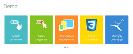 タッチ操作やレスポンシブにも対応したカルーセルを実装できるjQueryプラグイン「Owl Carousel」 | bl6.jp