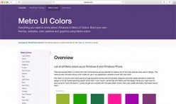 Windows 8やWindows Phoneの人気のメトロカラーのリストや詳細が確認できる「Metro UI Colors」 | bl6.jp