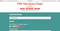 多様なアニメーションが魅力のタブパネル「PWS Tabs jQuery Plugin」 | bl6.jp