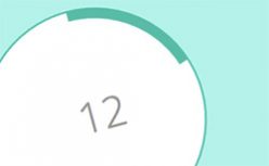 グラデーションが美しい円形カウントダウン「CSS Jquery Pie Countdown Timer」 | bl6.jp