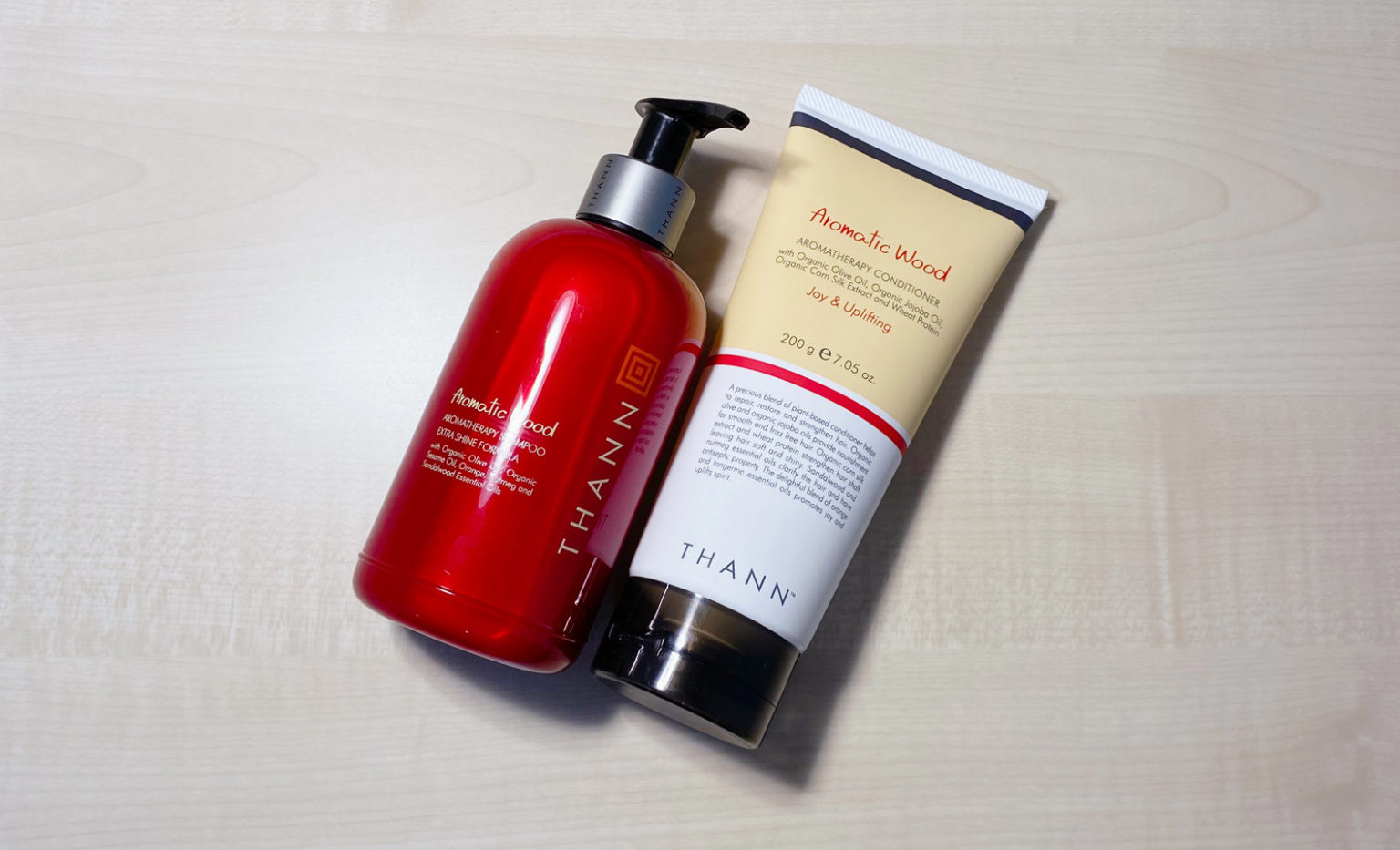 THANN（タン）シャンプーEX／AWとトリートメントコンディショナーAW