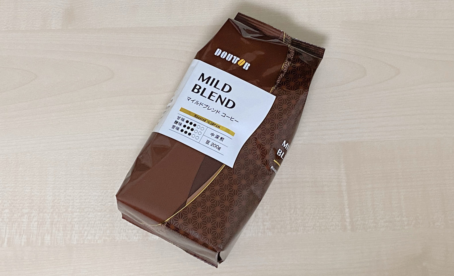 本日のコーヒー豆（ドトール マイルドブレンドコーヒー）